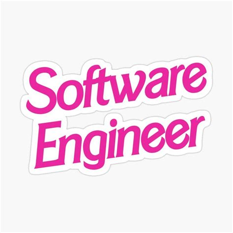 Software Engineer Sticker By Queenbiancs