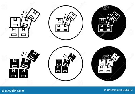 Overflow Shipment Icon Stock Vector Illustration Of Editable 325375235