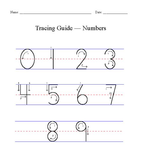 Tracing Guide Numbers