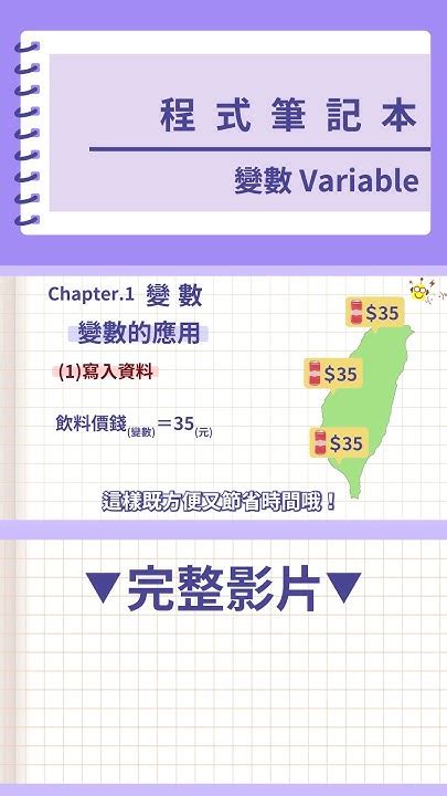 【程式筆記本📖】chapter 1 變數variable Youtube