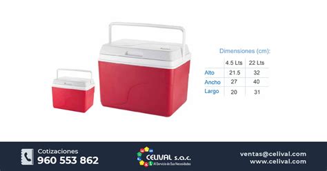 coolers 4 5 22 litros celival sac