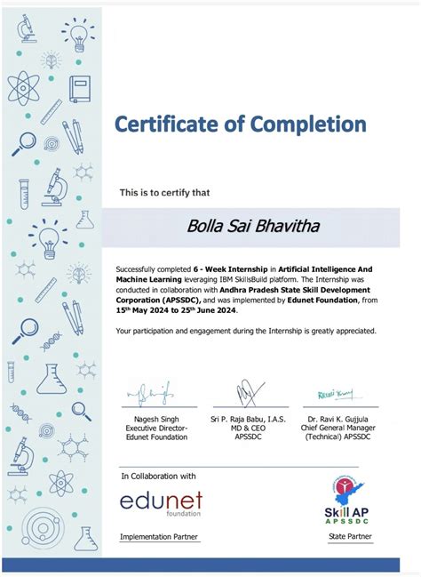 Bhavitha Bolla On Linkedin Artificialintelligence Machinelearning Apssdc Coursecompletion