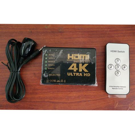 HDMI Splitter 5 Ports Full HD 1080p With IR Remote Mygadgetslk