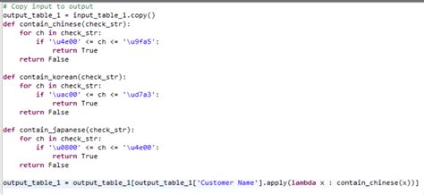 Filtering Out Chinese Korean Japanese Thai Characters With Python Script Node Or Rule Engine