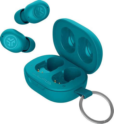 JLab JBuds Mini True Wireless Bluetooth Earbuds Charging Case Teal Amazon Ca Electronics