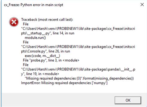 Winforms Error In Creating Executable File From Python Stack Overflow
