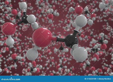 Methanol Molecular Structure Isolated On White Royalty Free Stock Image