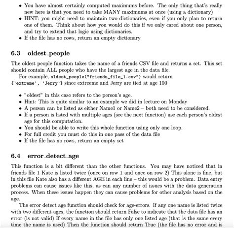 Solved 51 Reading Csv Files The Csv File Format Has Lasted