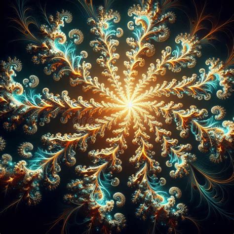 expanding and contracting fractals intricate fractal patterns th stock