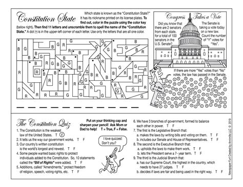Constitution Day Activity Set And Government Word Search Made By Teachers