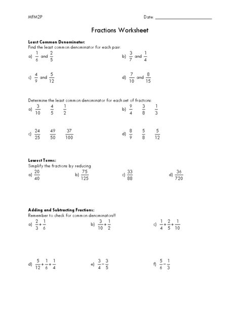 Fractions Worksheet Pdf Fraction Mathematics Lexicology