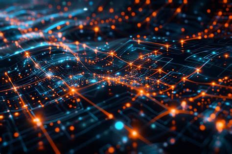 Abstract Representation Of A Complex Network System Stock Illustration Illustration Of