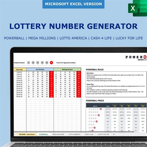 Lottery Number Generator For Powerball Mega Millions Lotto America