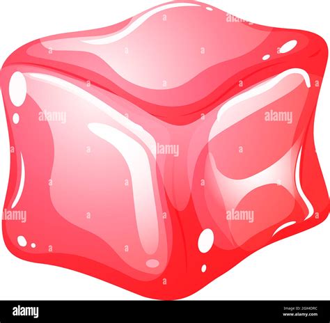 Red Cube On White Stock Vector Image Art Alamy