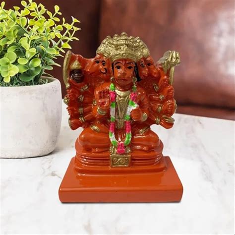 Resin Panchmukhi Hanuman Idol For Temple At ₹ 250piece In Bhiwandi