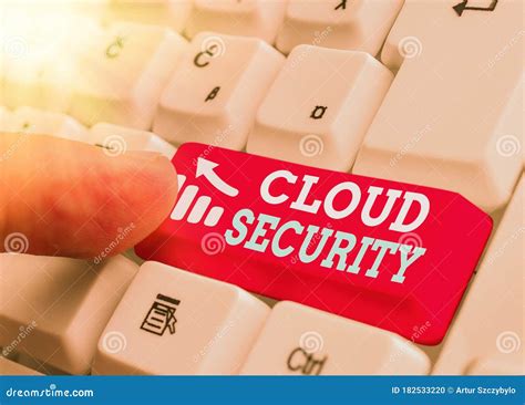 Word Writing Text Cloud Security Business Concept For Protect The Stored Information Safe