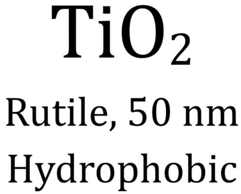 Tio2 Rutile 50 Nm Hydrophobic