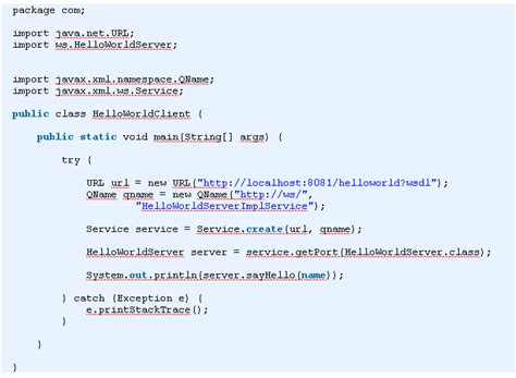 Create A Java Ws Client Soap
