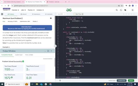 Day75 Of 75daysofcodechallenge Maximum Sum Problem Gajendra Jangid