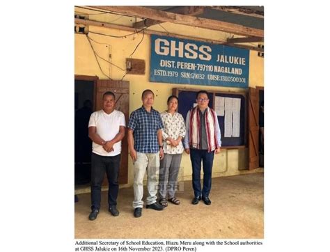 Ghss Jalukie Raises Concerns On Staff Shortage Nagaland