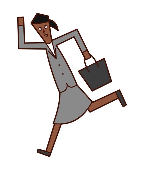 러닝 여성 비즈니스 여성 및 회사 직원 여성의 그림 무료 일러스트 소재집 Kukukeke