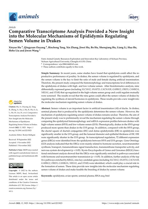 Pdf Comparative Transcriptome Analysis Provided A New Insight Into