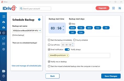 backup sql server data to idrive® cloud