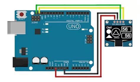 display oled 0 96 azul gráfico i2c 128x64 arduino à venda em santo