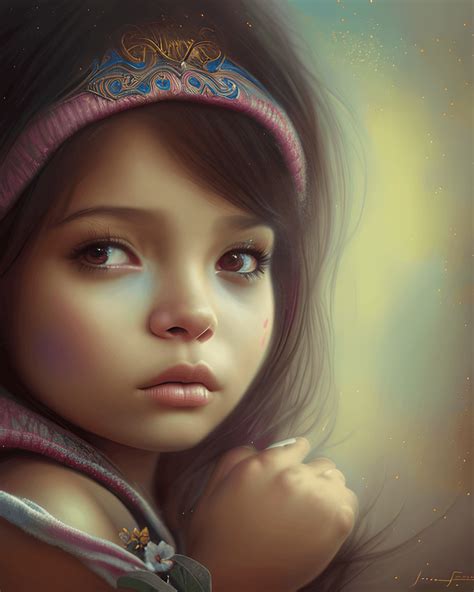 Beautiful Latina Girl Sneezing · Creative Fabrica