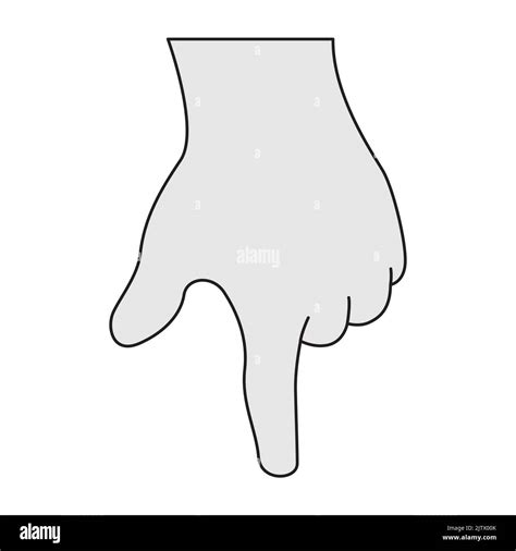 La Mano Muestra Gestos Diferentes Un Dedo Se Alando Algo Un Dedo Presionando Algo Ilustraci N