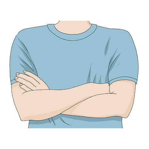 How To Draw Crossed Arms Easy Drawing Art