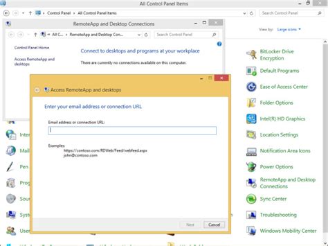 Remoteapp And Desktop Connections