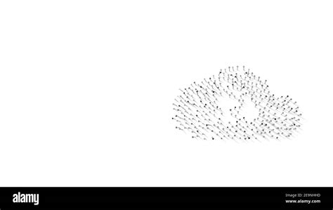 3d Rendering Of Nails In Shape Of Symbol Of Cloud Data Download Upload
