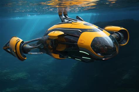 Premium Ai Image Autonomous Underwater Exploration Vehicles