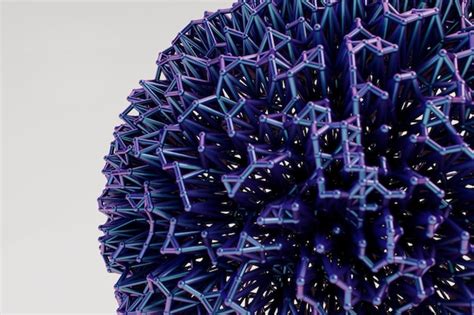 Premium Photo 3d Blue Triangle Abstract Background Sphere With Triangles