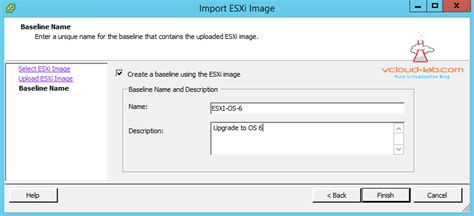 Vmware Vsphere Update Manager Vum Importing Esxi Iso And Create