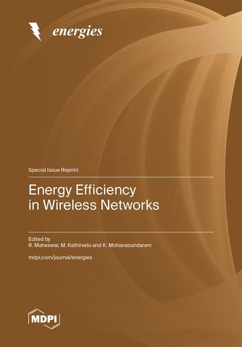 Energy Efficiency In Wireless Networks Mdpi Books