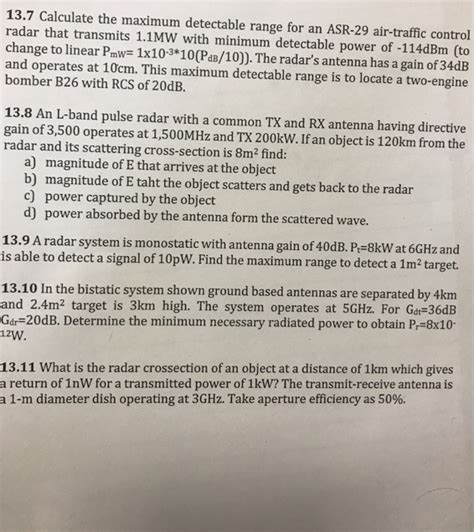 137 Calculate The Maximum Detectable Range For An
