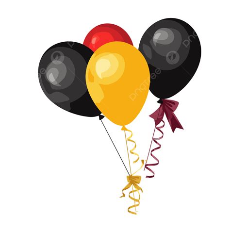 졸업 풍선 벡터 오렌지 만화와 다섯 풍선 스티커 클립 아트 상표 클립 아트 Png 일러스트 및 벡터 에 대한 무료