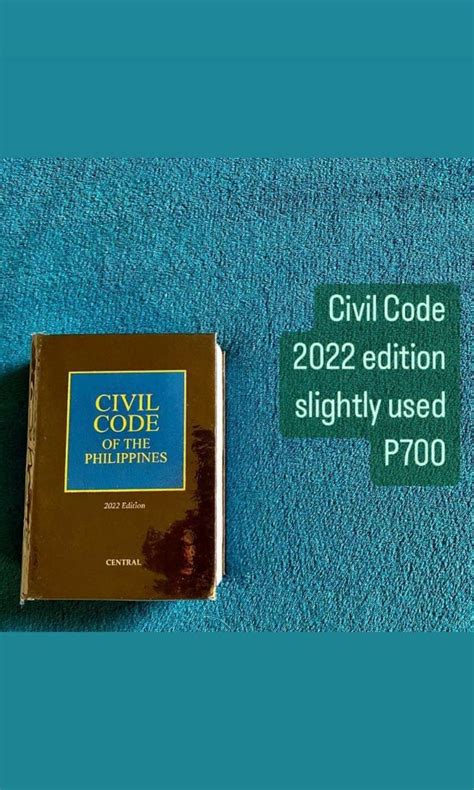 Civil Code Codal Hobbies And Toys Books And Magazines Textbooks On Carousell