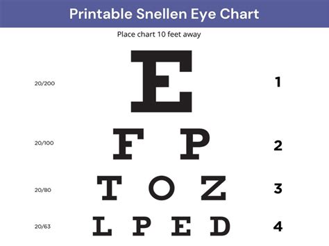 Eye Test Chart Printable Free Printable