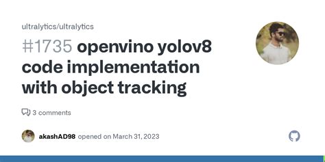 Openvino Yolov Code Implementation With Object Tracking Issue Ultralytics Ultralytics