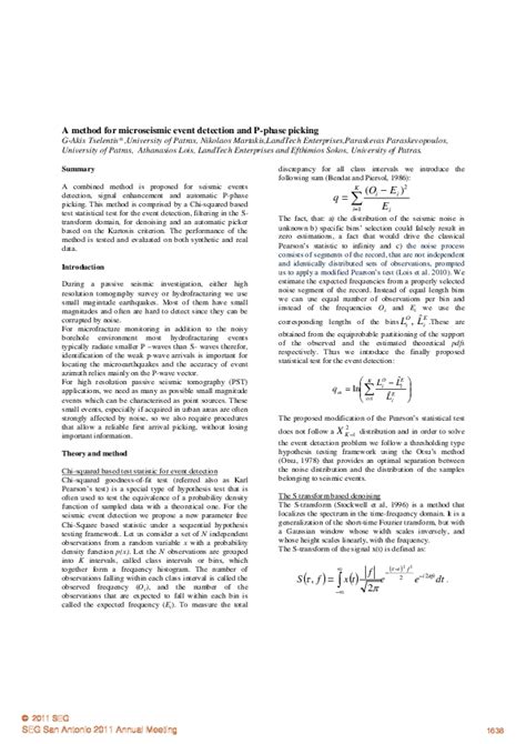 Pdf A Method For Microseismic Event Detection And P‐phase Picking