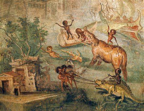 Nilotic Landscape With Pygmies From The House Of Physician Pompeii