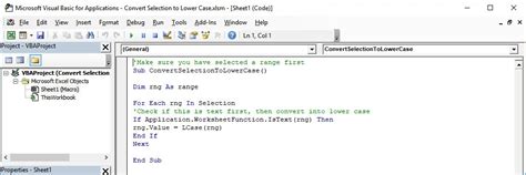 Convert To Lower Case Using Macros Myexcelonline