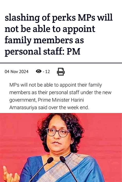 jabesh david on linkedin prime minister harini amarasuriya just