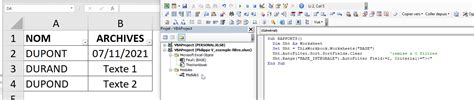 Vba Autofilter Avec Critère Nest Pas Une Date