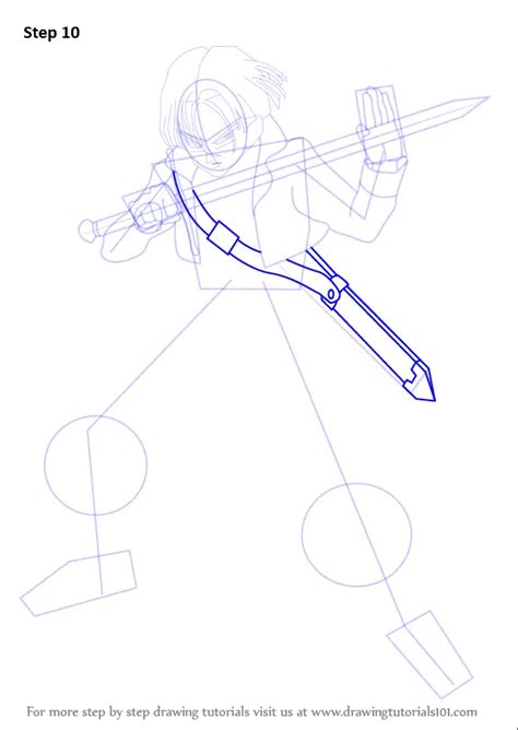 How To Draw Trunks From Dragon Ball Z Dragon Ball Z Step By Step