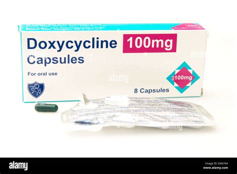 Doxycycline Capsules Tetracycline Antibiotics To Treat Infections Caused By Bacteria Stock