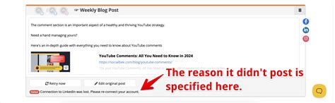Posting Errors Explained Socialbee Help Documentation